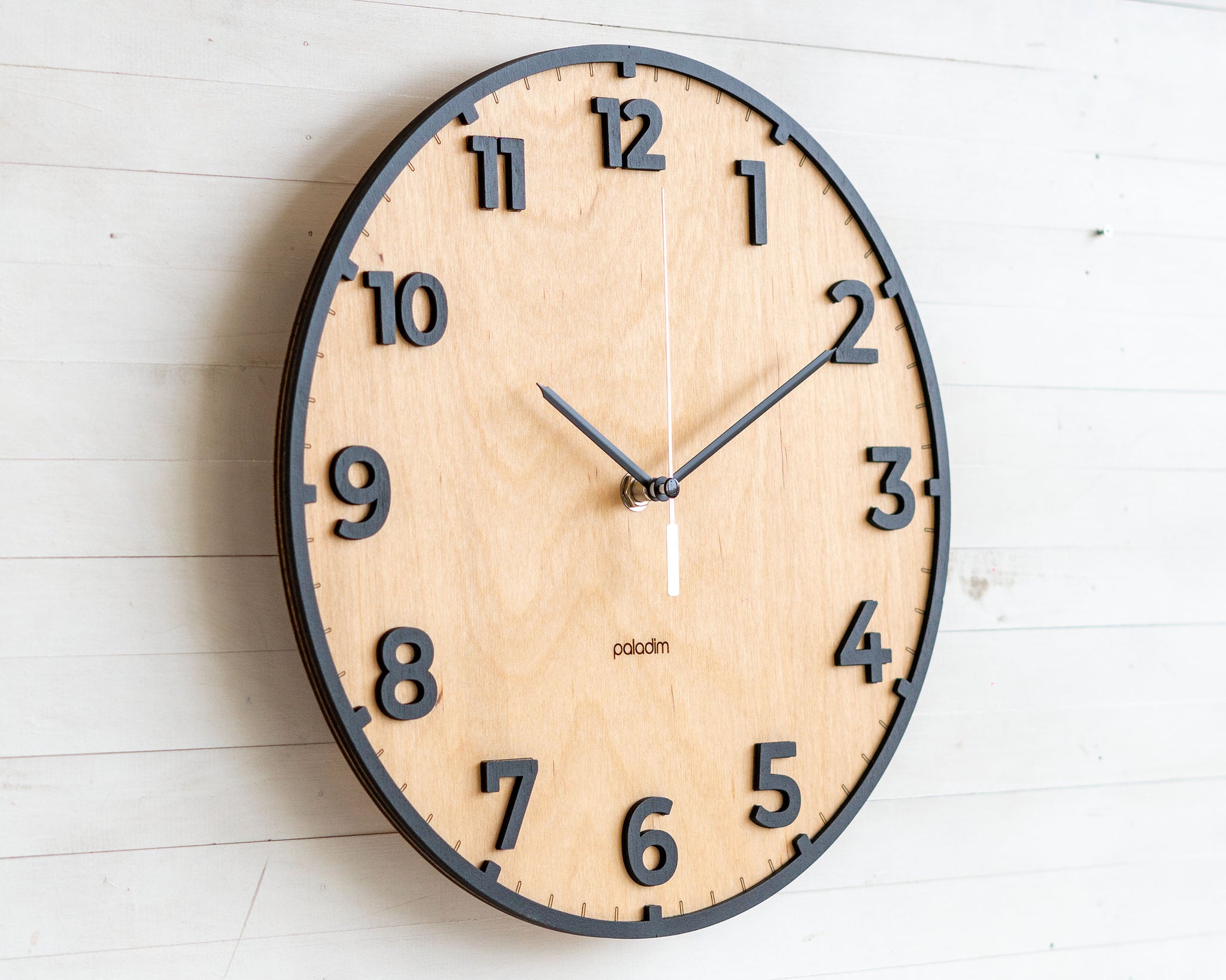 "BABA" Wall Clock DIGITAL DESIGN for Laser Cutting – Paladim Studio