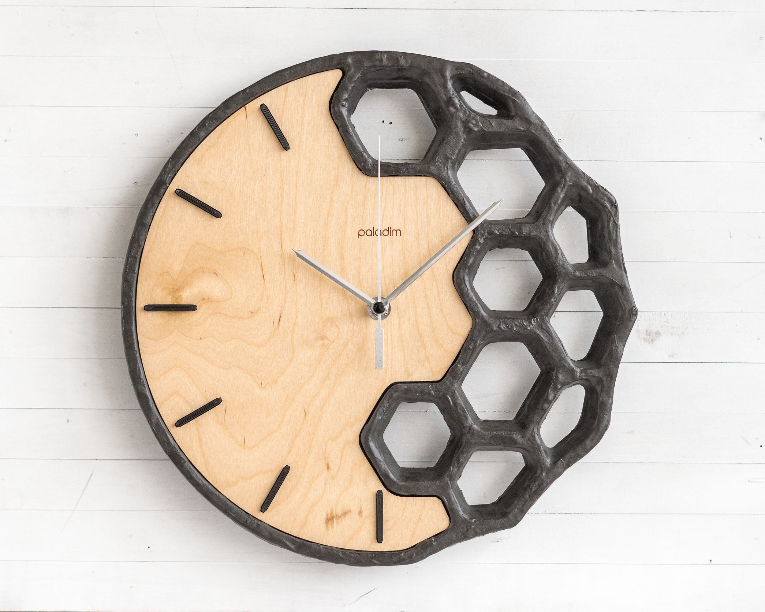 KLETKA 4 faux rock wall clock – Paladim Studio