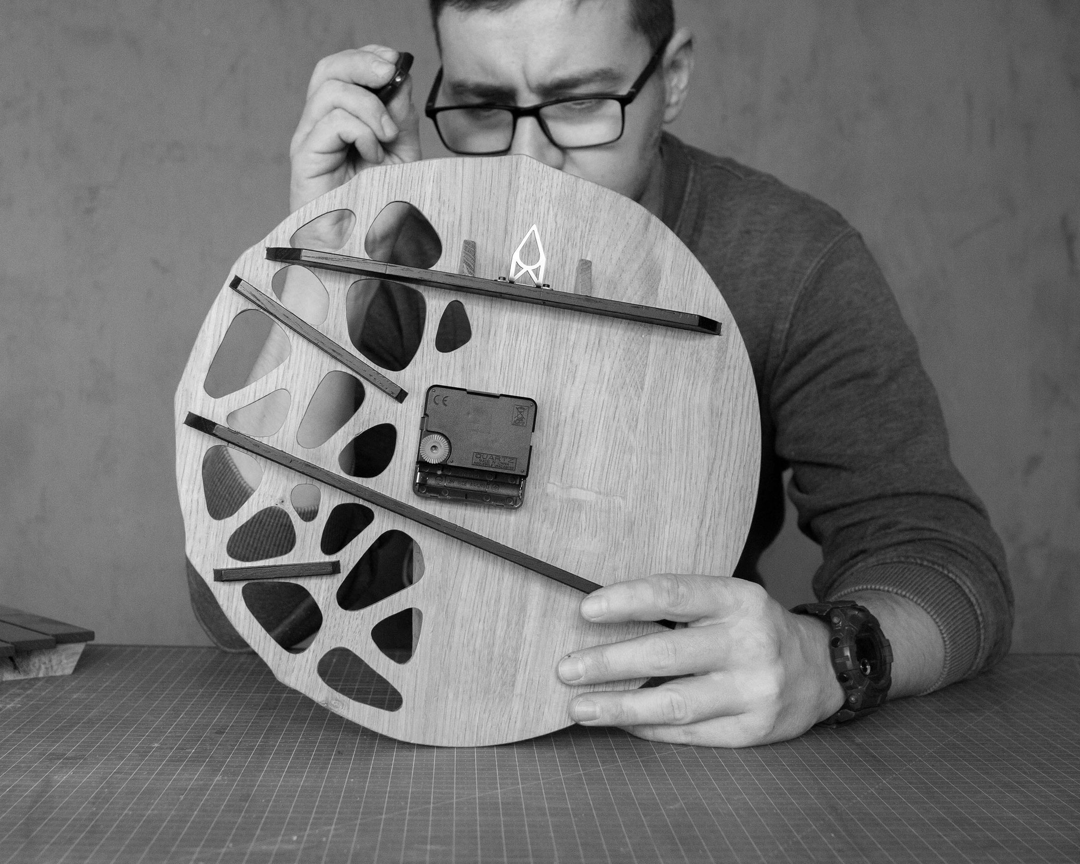 KLETKA organic wall clock – Paladim Studio