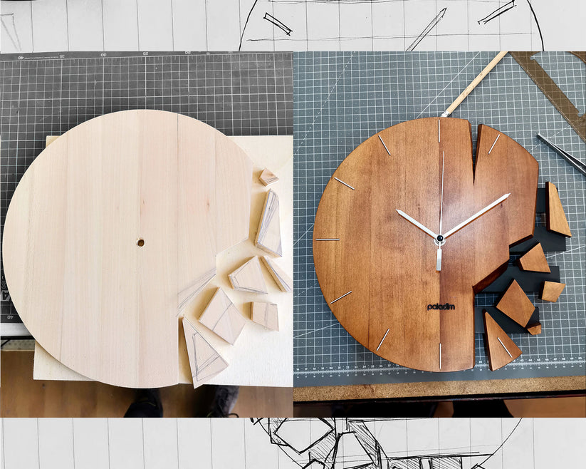 VREME shattered wall clock – Paladim Studio